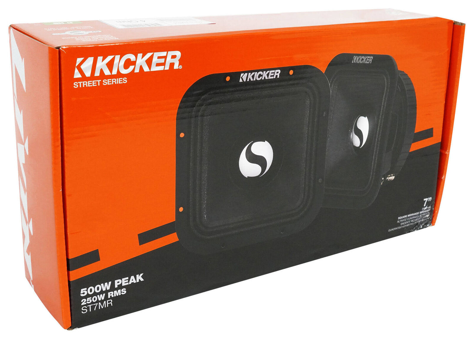 Kicker 49ST7MR8 7" Street Series PA Style Square Midrange Woofer , 8 ...