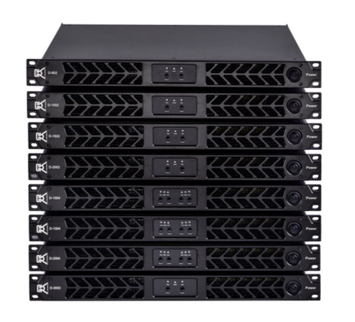 CVR D-1002 Black Series Professional Power Amplifier 1 Space 1000 Watts ...