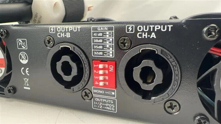 Admark AD60 2-Channel Class-D Power Amplifier, 11000W at 4-Ohm, Voltage ...