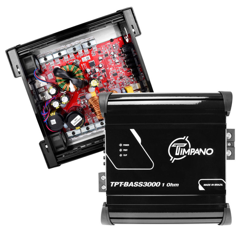 Timpano TPT-BASS3000 1-Ohm Car Audio Bass Amplifier Monoblock Class D ...