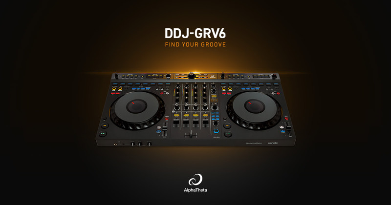 AlphaTheta DDJ-GRV6 DJ controller with Groove Circuit and 4-channel mixer