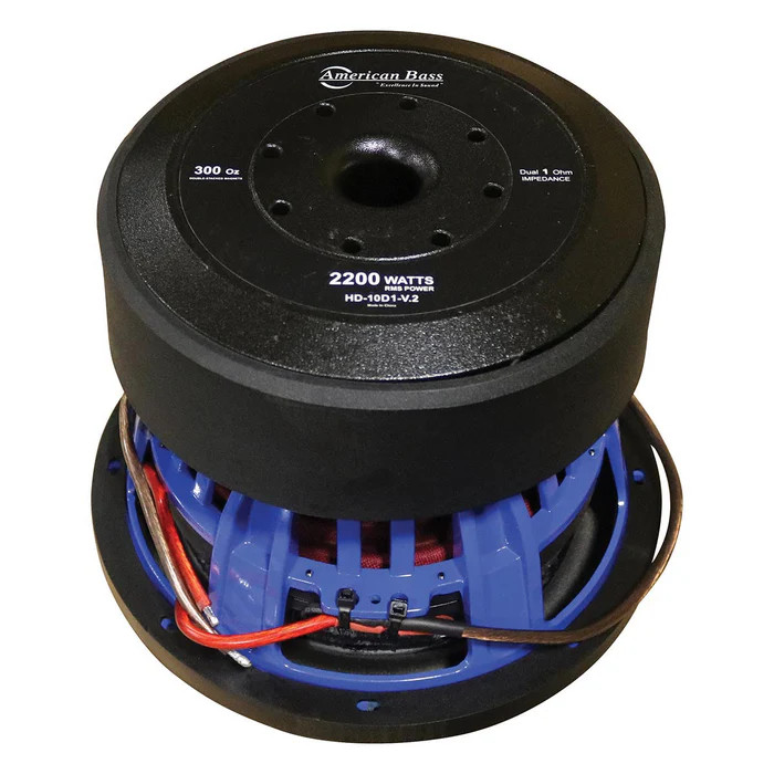 AMERICAN BASS HD10D1V2 10" WOOFER, 2200W RMS/4000W M