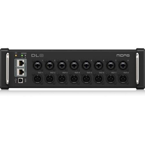 Midas DL8 PoE-Powered 8-in/out Stage Box With Midas PRO Microphone ...
