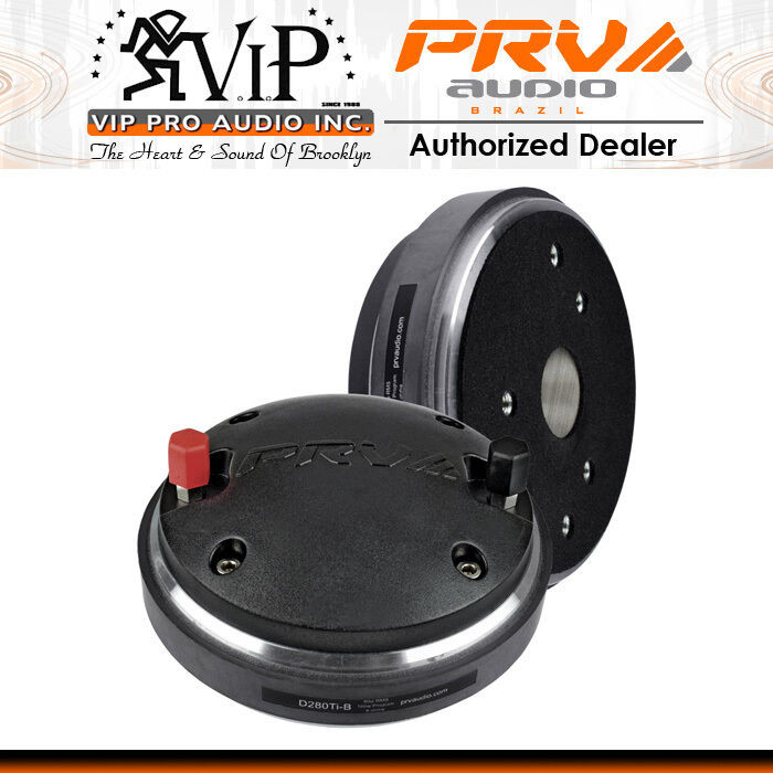 2 x PRV Audio D280Ti-B 1' Titanium Compression Driver 160W 2-Bolt/3 ...