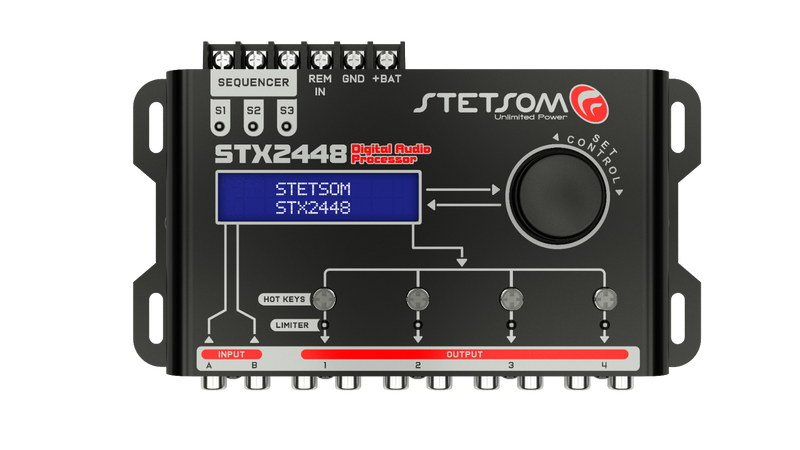 Stetsom STX2448 Digital Processor 4-Stereo Outputs Car Audio Management ...
