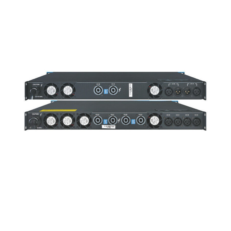 CVR Audio D-1504 BLUE Professional Power Amplifier 1 Space 1500 Watts x ...
