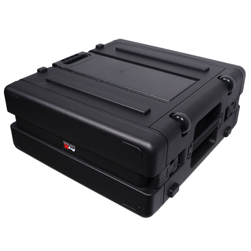 ProX XM-4UHW 4U Rack Air Tight Water Sealed ABS Case with Retractable ...