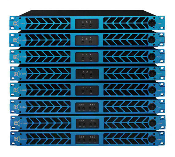 CVR Audio D-2004 BLUE Series Professional Power Amplifier 1 Space 2000 ...