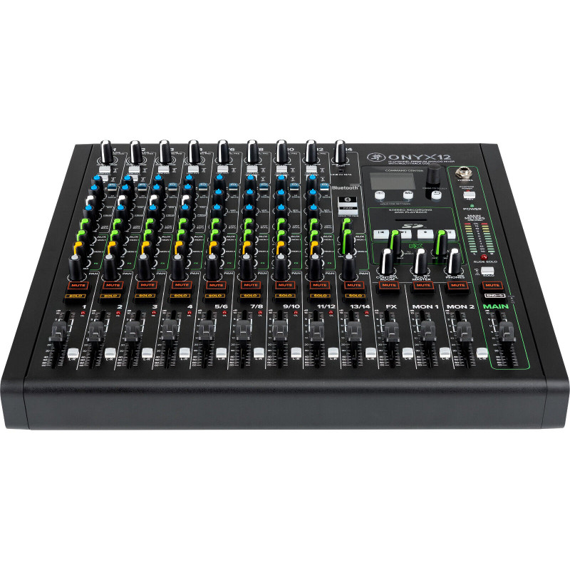 Mackie Onyx 12 Analog Mixer + Rackmount Ear KiT for Multitrack ...