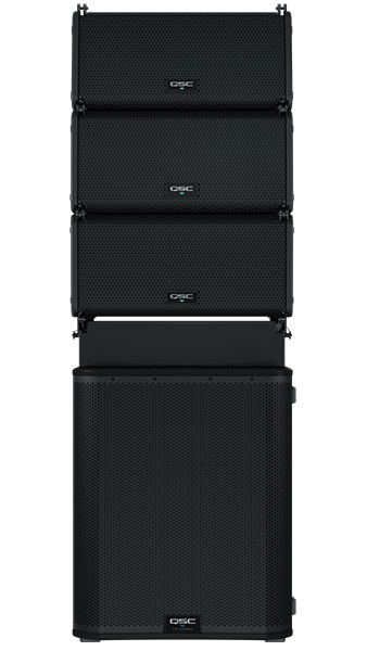 QSC LA108 8" 2-Way Powered Line Array Portable DJ Active Loudspeaker ...