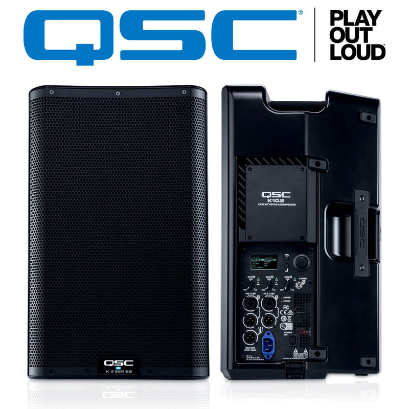 QSC K10.2 Active 10-inch 2-way 2000 Watts Portable Powered Loud Speaker ...