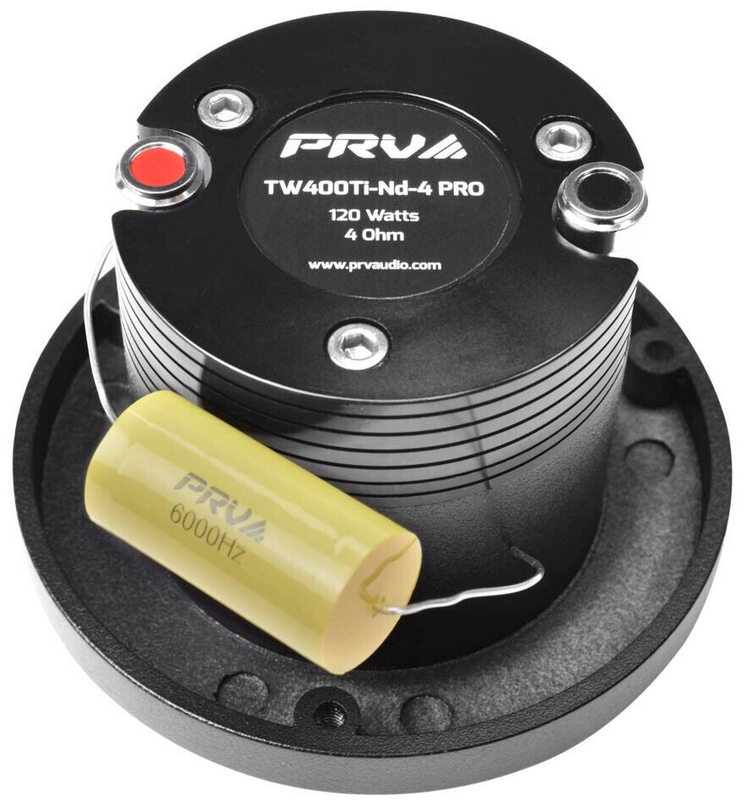 PRV TW400Ti-Nd-4 PRO 1" Exit Neodymium Bullet Super Tweeter 120W 4-Ohms ...