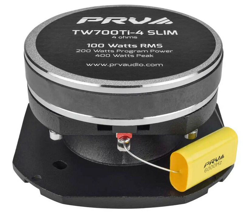 PRV Audio TW700Ti-4 SLIM Titanium Pro Audio Bullet Super Tweeter 200 ...