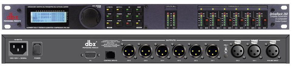 DBX DRIVERACK 260 LOUDSPEAKER MANAGEMENT SYSTEM 2 IN - 6 OUT - VIP Pro ...