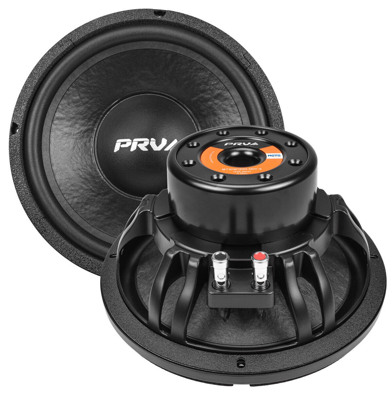 2X PRV MT10W1200-NDY-4 10" PRO AUDIO LOW FREQUENCY MIDBASS WOOFER 2400W ...