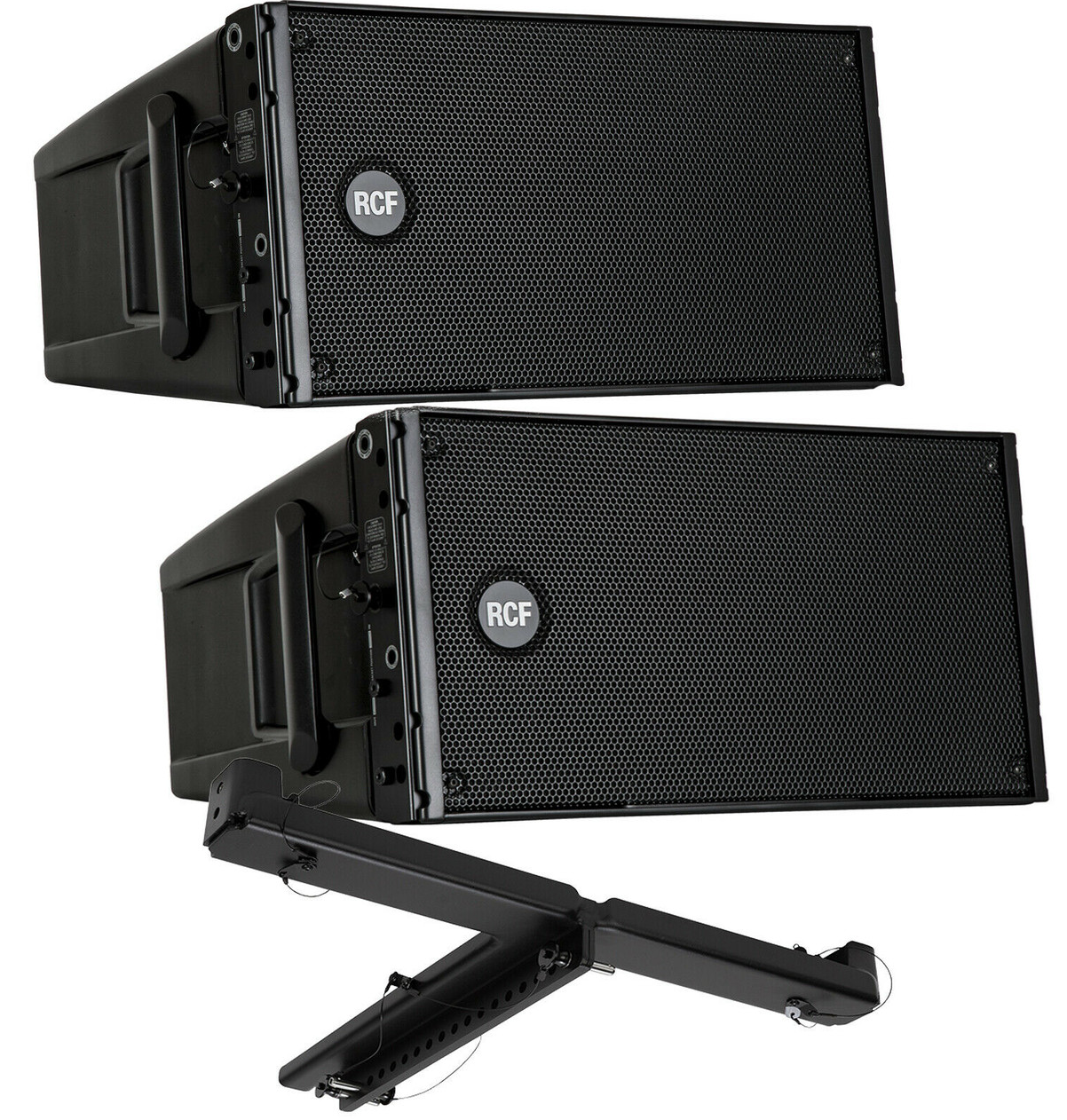 2X RCF HDL10-A ACTIVE LINE ARRAY MODULE AMPLIFIED DJ/CLUB 1400W W ...