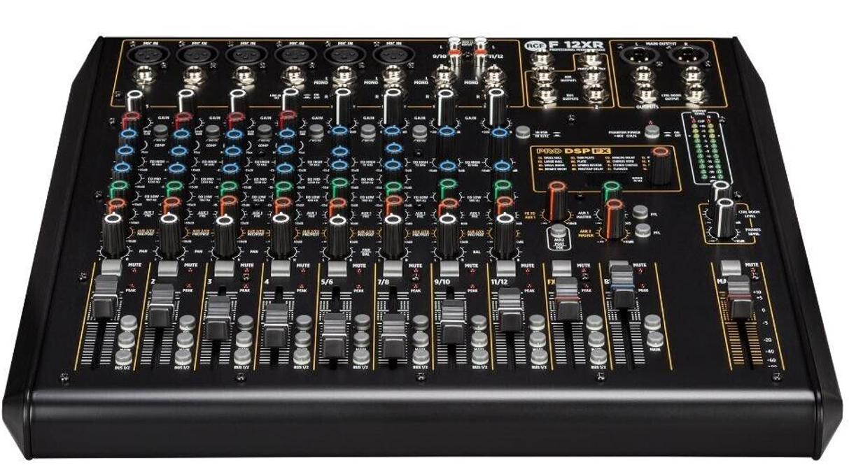 RCF F 12XR MIXING CONSOLE 12-CHANNEL MIXING CONSOLE WITH MULTI-FX ...