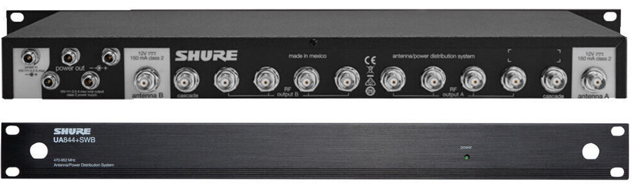 SHURE UA844+SWB/LC WIDEBAND ANTENNA DISTRIBUTION SYSTEM ( NO ANTENNA ...
