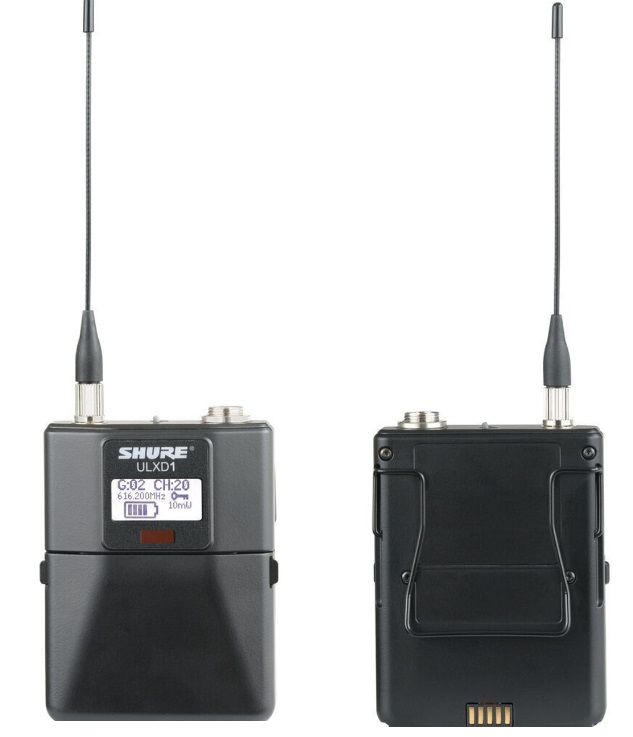 SHURE ULXD1 G50 ULXD1 WIRELESS BODYPACK TRANSMITTER FOR ULX-D DIGITAL SYSTEMS - VIP Pro Audio INC.