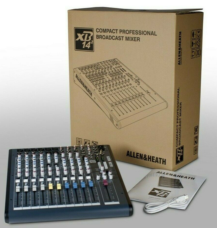 Allen & Heath XB-14-2 Compact Broadcast Mixer - VIP Pro Audio INC.