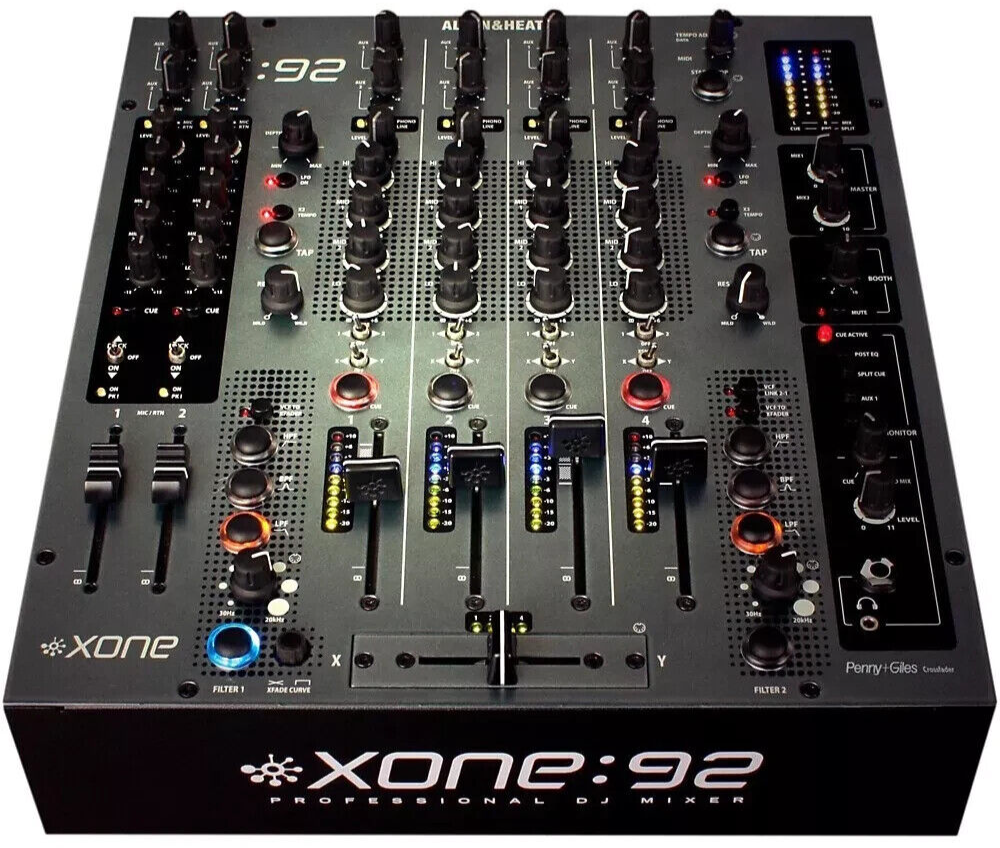 Allen & Heath Xone: 92, 4+2 Channel Analogue DJ Mixer (MINT) - VIP Pro ...