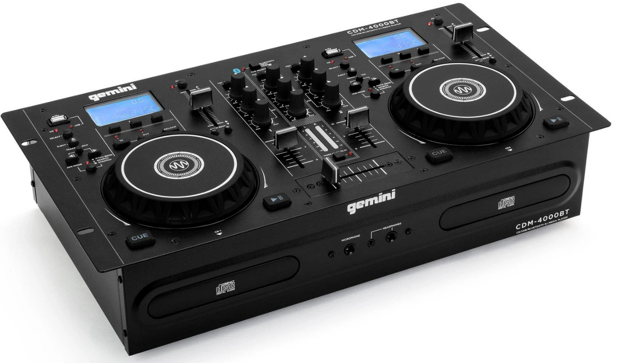 GEMINI CDM-4000BT Standalone DJ Dual CD Decks / USB Media Player with ...