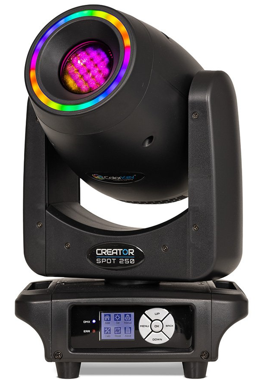ColorKey CKU-5120 Creator Spot 250 200W LED Moving Head Spot Luminaire ...