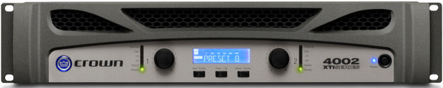 Crown XTi 4002 Two-Channel Power Amplifier, 1200W @ 4-Ohm, Portable PA ...