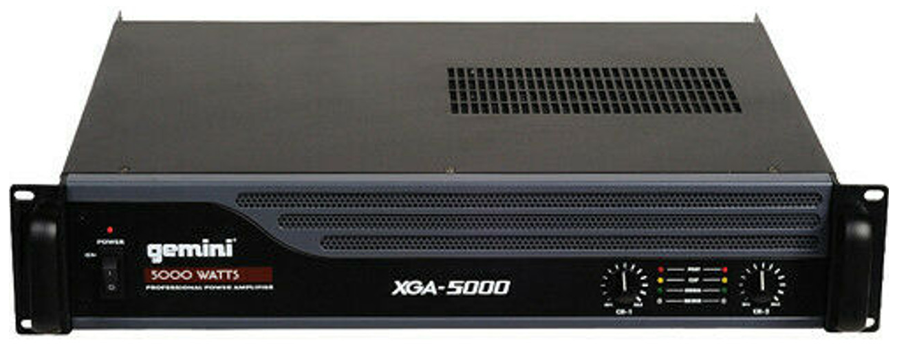 Gemini XGA-5000 2 Channels Professional Amplifier Lightweight Amp 5000 ...