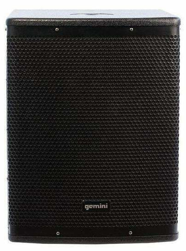 Gemini ZRX-S15P 15" Deep, Powerful Bass Powered Subwoofer 1200 Watts ...