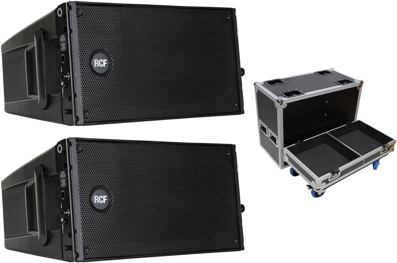 RCF-HDL 2X 10-A ACTIVE LINE ARRAY SPEAKER + PROX X-RCF-HDL10AX2W FLIGHT ...