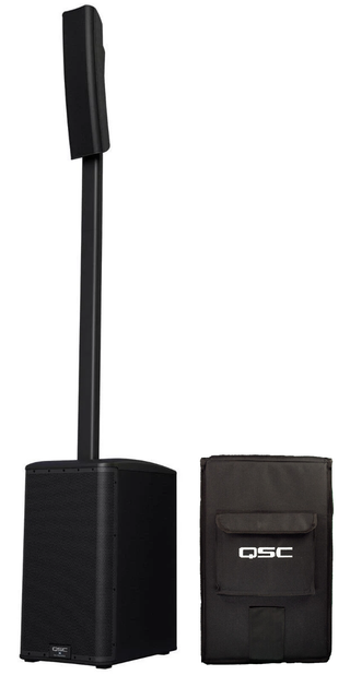 QSC KC12 12" Active 3-Way PA Column Array Loudspeaker +QSC KC12S ...