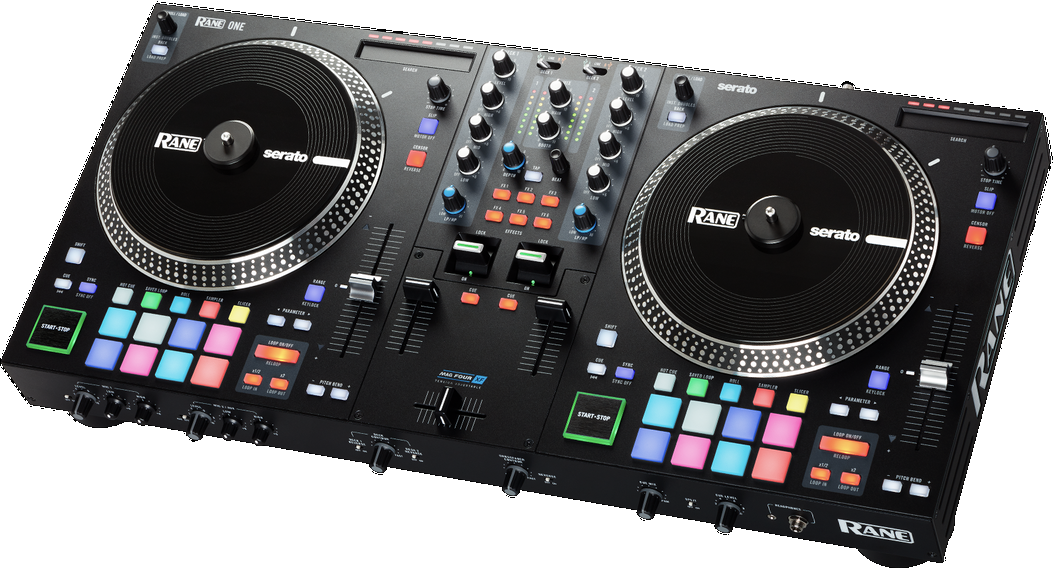Rane ONE 2 Channel 7" Motorized Turntable Style Decks Professional DJ ...