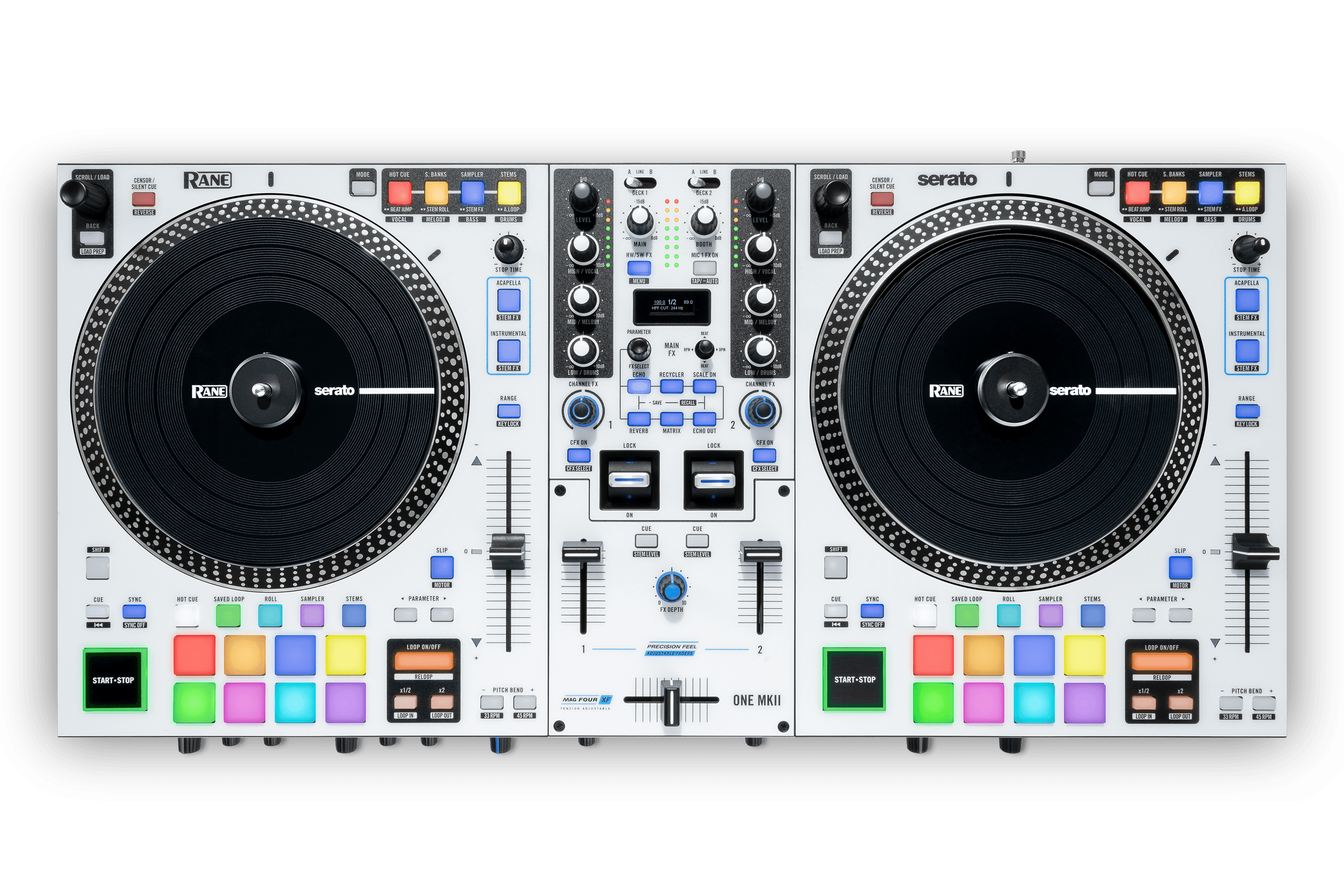 Rane ONE MKII Professional Motorized DJ Controller W/ Stems Controls ...
