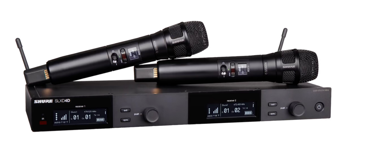 Shure SLXD24D/N8SB-G58 Dual Wireless System With 2 Nexadyne 8/S ...