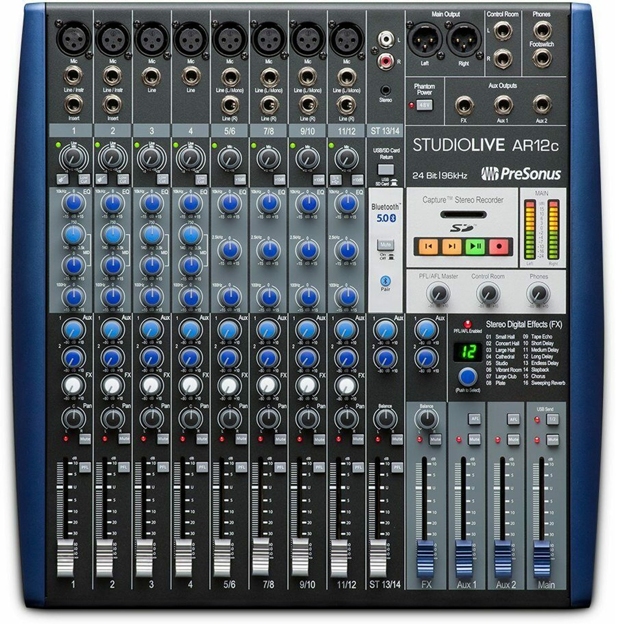 PRESONUS STUDIOLIVE AR12C 12 CHANNEL USBC COMPATIBLE AUDIO INTERFACE ...