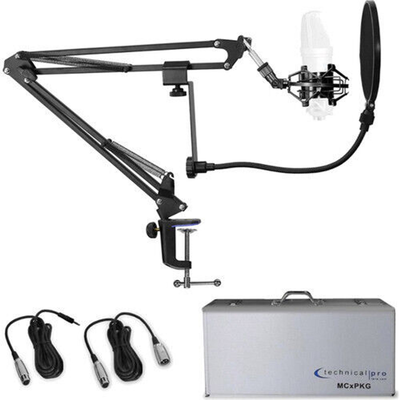 Technical Pro MCXPKG Pro Stage / Studio Accessory Microphone Starter ...