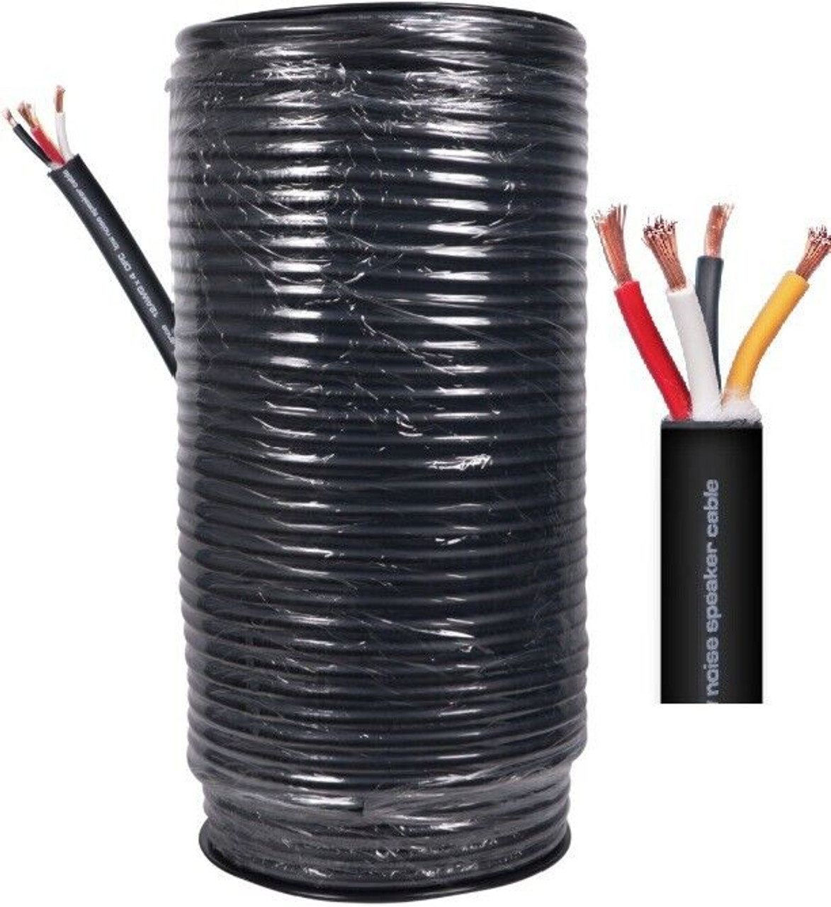 ProX XC-412-500 500 Ft. 12 Gauge AWG 4 Conductor Audio Speaker Wire ...