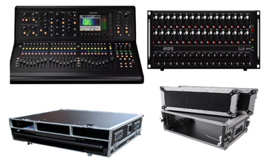 Midas M32 Live Console + DL32 StageBox + ProX XS-MIDM32DHW Case + X-4UE ...