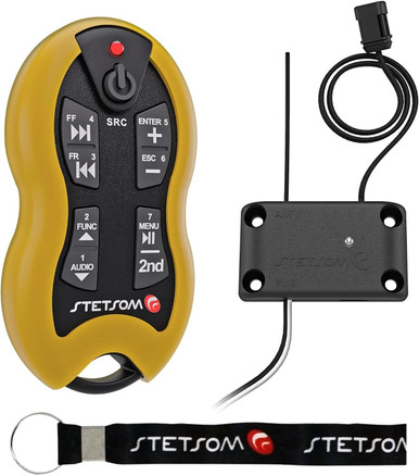 Stetsom SX2 Yellow Long Distance Car Audio Remote Control 16 Function ...