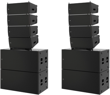 8x JBL SRX910LA Powered Line Array + 4x SRX928S Dual 18" Powered ...