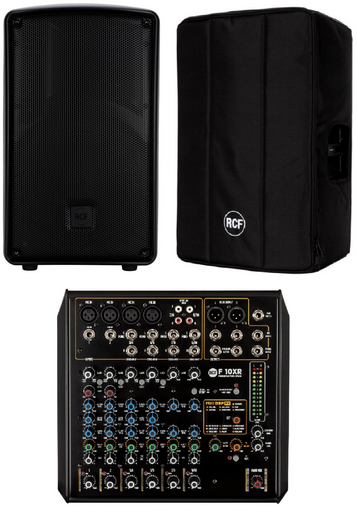 RCF HD 10-A MK5 Amplified 10" 2-Way Dj Speaker 800 Watts + RCF HD 10 ...