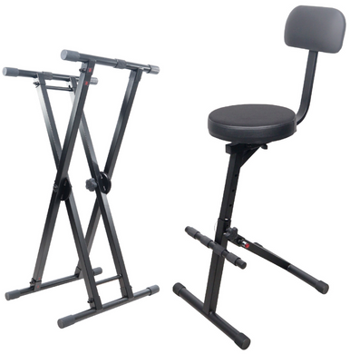 ProX X-GIGCHAIR Folding AV Operator, DJ, Keyboard, Drum Gig-Chair ...