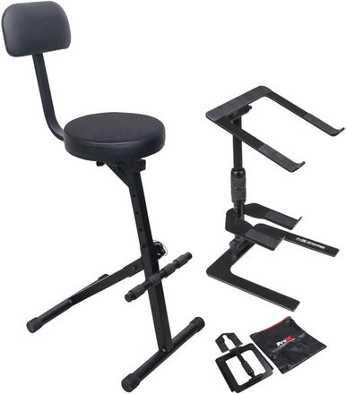ProX X-GIGCHAIRMK2 Performance Chair & Folding DJ Laptop Stand With ...