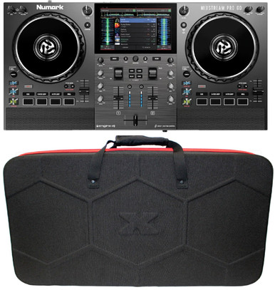 Numark Mixstream Pro Go Battery Powered Streaming DJ Controller + Hard ...