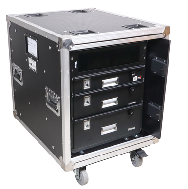 ProX XS-12USLAM20 12U 20" Deep Vertical Rack Shock Mount Case W/4 ...