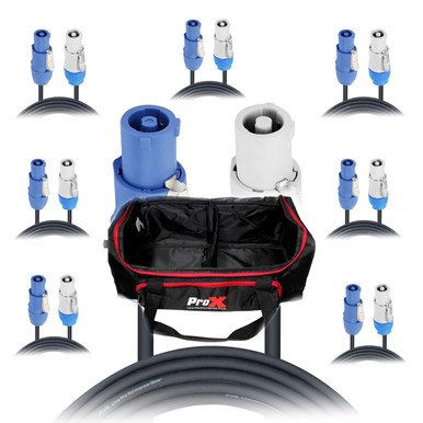 8x ProX XC-PWC14-03 3Ft 14 AWG High Performance PowerCON Connection ...