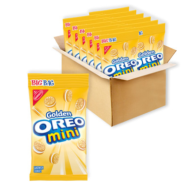Oreo Mini Golden Sandwich Cookies 3 oz Big Bags (12 Pack)
