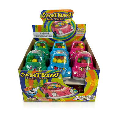 KIDSMANIA Sweet Buggy Candy Filled Car, 0.32 oz (Pack of 12)