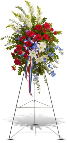 Sacred Heart Standing Spray | League City Funeral Flowers